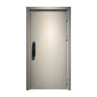 China GRANDSEA Modern Pure White Color Warm Cream Style House Main Front High Security Stainless Steel Entry Door for sale