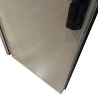China GRANDSEA Modern Pure White Color Warm Cream Style House Main Front High Security Stainless Steel Entry Door for sale