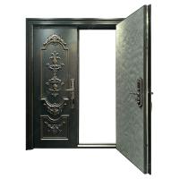 China Villa Aluminum Door Stainless Steel   Security Door With Smart Lock Entrance Door  for House for sale