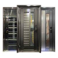 China 2023 New Listed Modern Style Double Leaf Safety Emergency Exit Metal Door Fire Rated Strong Stainless Steel Door for sale