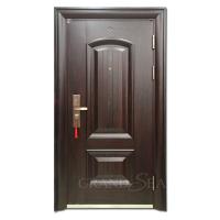 China Iran Standard  Pre-hung  Carved square  Anti-explosion High Quality 5 Point Lock Steel Front Entrance Door for sale