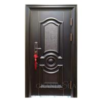 China Iran Standard  Pre-hung  Carved square  Anti-explosion High Quality 5 Point Lock Steel Front Entrance Door for sale
