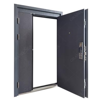 China American  Style Luxury Design High Quality Low Price Single Double Exterior Security Steel Door Price for sale