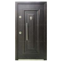 China 2022 Turkish Safety Steel Wooden Exterior Entry Security Turkey Armored Door for sale