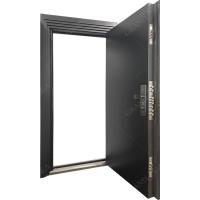 China Modern Style High Quality Cast Steel Easy Pattern Power Coated Surface Swing Door for Villa for sale