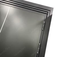 China Modern Style High Quality Cast Steel Easy Pattern Power Coated Surface Swing Door for Villa for sale