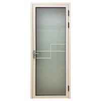 China Jamaica Lt Gold Moisture Proof Seal Strip Entry Bathroom Toilet Security Shower Interior Swing Glass Aluminium  Door for sale