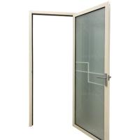 China Jamaica Lt Gold Moisture Proof Seal Strip Entry Bathroom Toilet Security Shower Interior Swing Glass Aluminium  Door for sale