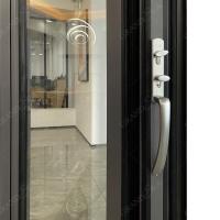 China 10 Year Warranty Wholesale Exterior Patio Grey Black Folding Aluminum Frame Glass 2+2 Open Bi Fold Door in China for sale