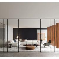 China European Standard Design Frameless Aluminum Interior Noiseless Sliding Door for Kitchen for sale