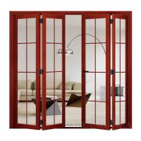 China Grandsea Hot Sale Aluminum Sectional Design Glass Folding Doors for Houses for sale