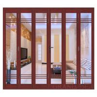 China Grandsea Hot Sale Aluminum Sectional Design Glass Folding Doors for Houses for sale