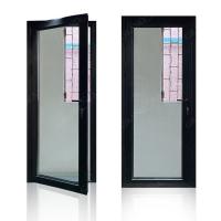 China Good Sealing Performance Thermal Insulated Aluminum Swing Glass Door Hinged Single Double Doors French Style Front Casement Door for sale
