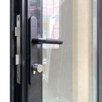 China Good Sealing Performance Thermal Insulated Aluminum Swing Glass Door Hinged Single Double Doors French Style Front Casement Door for sale