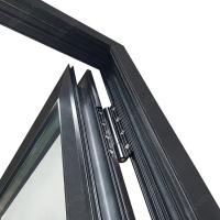 China Good Sealing Performance Thermal Insulated Aluminum Swing Glass Door Hinged Single Double Doors French Style Front Casement Door for sale