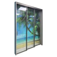 China Narrow Frame  Aluminium Alloy Tempered Glass  Sliding Door Grandsea Factory Outlet  Balcony Door for sale