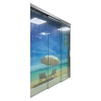China Narrow Frame  Aluminium Alloy Tempered Glass  Sliding Door Grandsea Factory Outlet  Balcony Door for sale