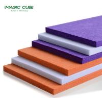 China Office Decor PET Polyester Acoustic Panel Customized With 1200g/M2 Density for sale