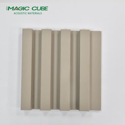 China Contemporary Design Fluted Vertical Wood Slat Wall Panels with Customizable Length for sale