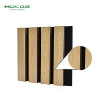 China Wood Frame Eco-friendly Acoustic Slat Panel Polyester Fiber Acoustic Panel Installation for sale