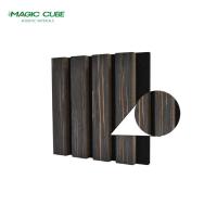 China Fire Prevention Polyester Slat Wood Panels for Wall in Contemporary Design Style for sale