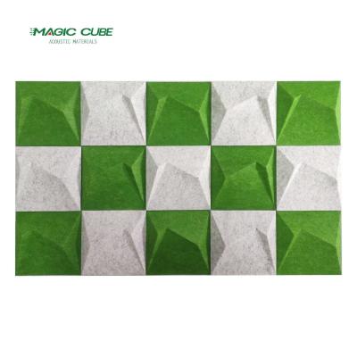 China Customized Square Cotton Acoustic Panel Flame Retardant For Home Studio for sale
