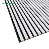 China Base Material Polyester Fiber Acoustic Panel for Wooden Slats Wall Soundproofing for sale
