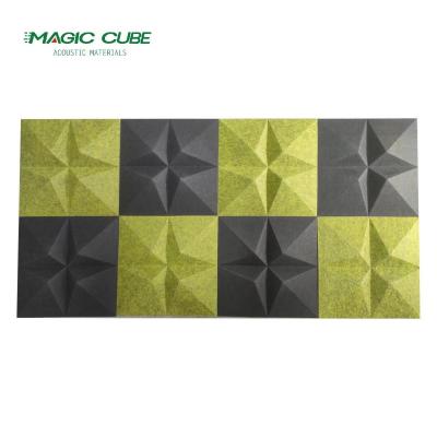 China Polyester Fiber Soundproof 3D Wall Panels For Bass Insulation And Padding for sale