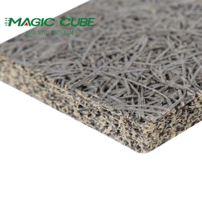 China Meeting Room High Density Soundproof Panel Cementitious Wood Wool Ceiling 600*2400mm for sale