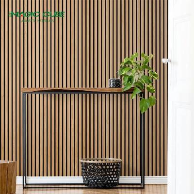 China Fluted Wood Acoustic Panels for Modern Interior Wall Decoration and Sound Absorption for sale