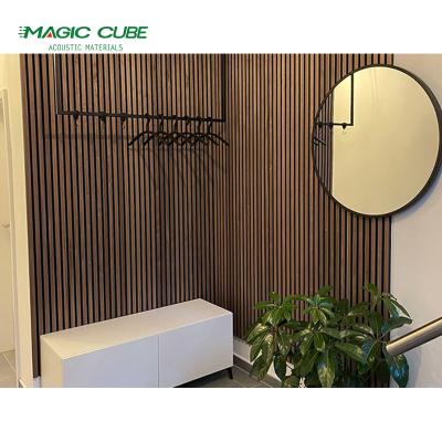 China Handcrafted Wood Acoustic Panels HPL Finish for Sound Absorption by Woodupp Akupanel for sale