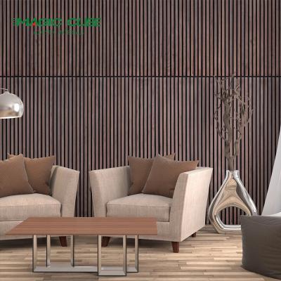 China Woodupp Acoustic Slat Panels for Wall and Ceiling Sound Absorption in Conference Rooms for sale