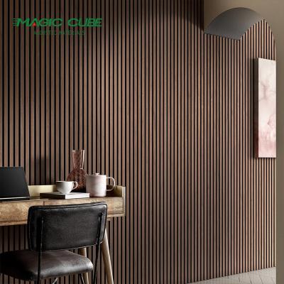 China Acoustic Slat Panels for Sound Absorption and Decoration in Home Entertainment Rooms for sale