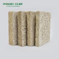China 15mm/ 20mm/ 25mm/ 35mm Nails Installation Wood Wool Cement Board for Gym Acoustic Panels for sale