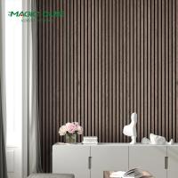 China Interior Headboard Vertical Wood Slat Wall with Customizable Design for sale