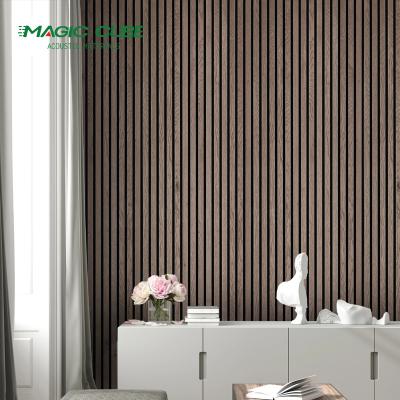 China Interior Headboard Vertical Wood Slat Wall with Customizable Design for sale
