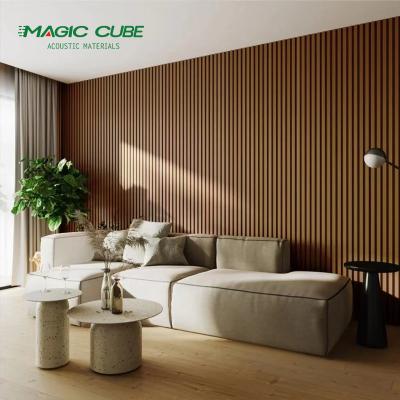 China 12mm Thickness Walnut Acoustic Panels Easy Installation For Living Room for sale