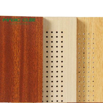 China Veneer Surface Finishing Microperf Acoustic Panels 0.5mm Holes With Fr MDF for sale