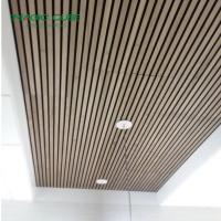 China Modern Design Melamine Finish Acoustic Slat Wall Panels For Sound Absorbing Solutions for sale