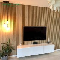China Sound Proof MDF 27mm Wood Slatted Acoustic Panels For Modern Cinema for sale