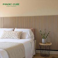 China Customizable Square Acoustic Timber Wall Panels With Melamine Finish for sale