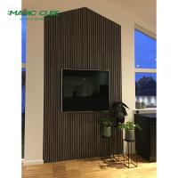 China Customizable Square Acoustic Timber Wall Panels With Melamine Finish for sale