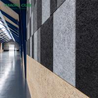 China 15/20/25/35mm Fireproof Cement Wood Wool Acoustic Panel for Interior Wall Decoration and Noise Reduction for sale