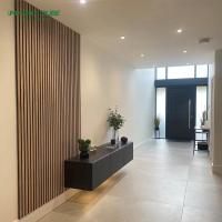 China Customized HPL Finish Wood Slat Wall Panel with Black Felt Backing and Acoustic Panel for sale