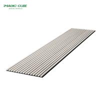 China Wall Decorative Mdf Polyester Oak Slatted Wood Acoustic Veneer Panels for Modern Design for sale