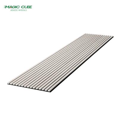 China Wall Decorative Mdf Polyester Oak Slatted Wood Acoustic Veneer Panels for Modern Design for sale