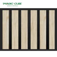 China Modern Design Veneer Finish Custom Akupanel Wooden Slat Acoustic Panels for Soundproofing for sale