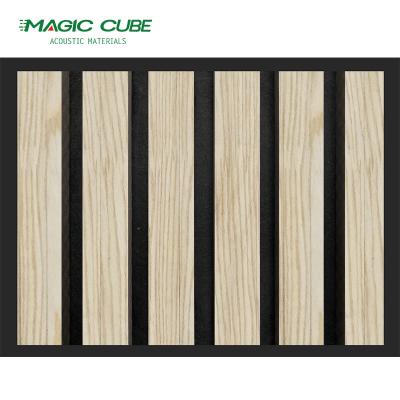 China Modern Design Veneer Finish Custom Akupanel Wooden Slat Acoustic Panels for Soundproofing for sale