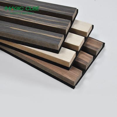 China 27-13/ 35-15 Eco-friendly Wooden Slat Wall Panel for Office Building Sound Absorption for sale