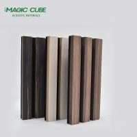 China Fire Retardant Wooden Slat Acoustic Panels with Polyester Fiber Base for sale